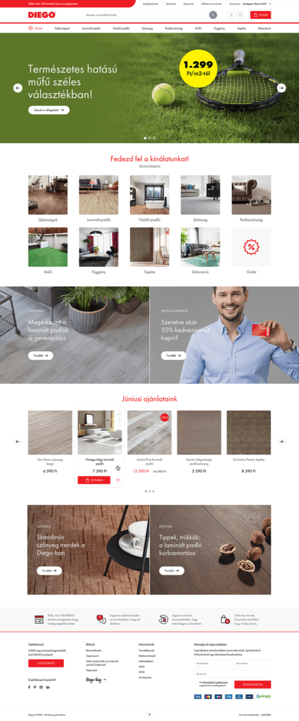 DIEGO web store - OANDER Development